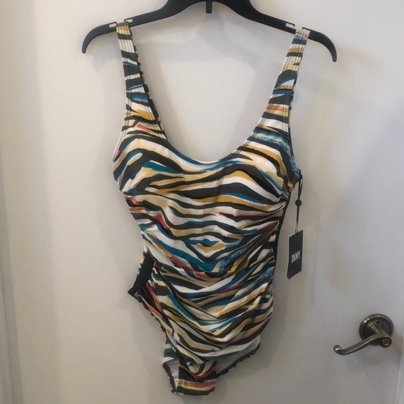 Dkny | Swim | Dkny Green And Black One Piece Swimsuit With Classic Tank ...